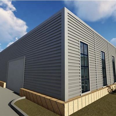 China Hot Dip Galvanized Steel Workshop Construction With Roof And Wall Panel for sale