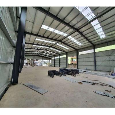 China Prefabricated Steel Structure Metal Shed Warehouse With GB Q235/Q355B Grade for sale