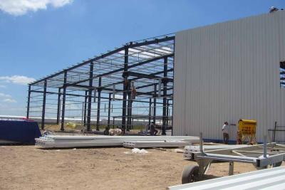 China Steel Structure Workshop with Sandwich Panel Q355 Welded H Section Steel for sale