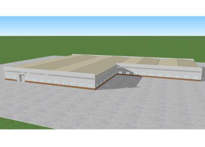 China Prefabricated Steel Structure Warehouse Frame Construction Building for sale