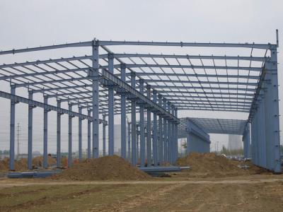 China Prefabricated Metal Building Steel Structure Workshop With Portal Structure And Insulation for sale