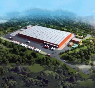 China Prefabricated Steel Structure Workshop Industrial Frame Building Garage for sale