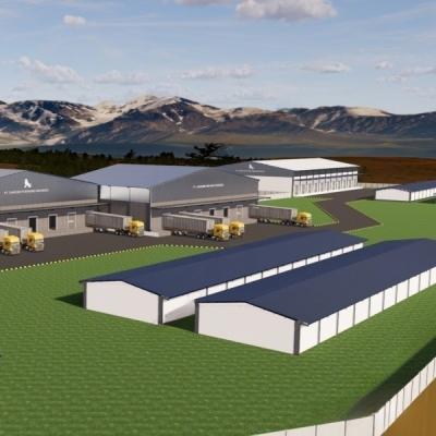 China Custom Design Prefab Steel Metal Frame Lightweight Warehouse for sale