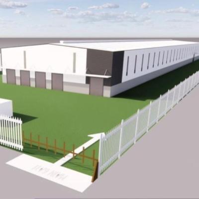 China Portal Structure Steel Structure Workshop With Drawing Design And PVC Downpipe for sale