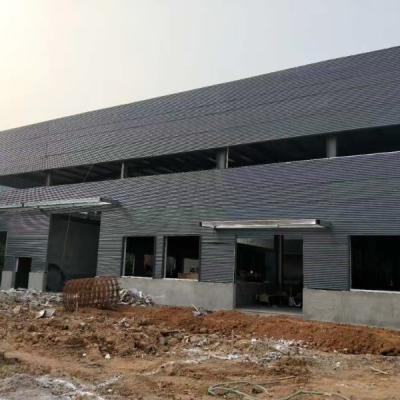 China Premium Light Metal Sloping Roof Steel Structure Building Workshop for sale
