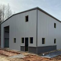 China High Performance Metal Warehouse With Slope Roof And Hot Rolled H Section Steel Beams for sale