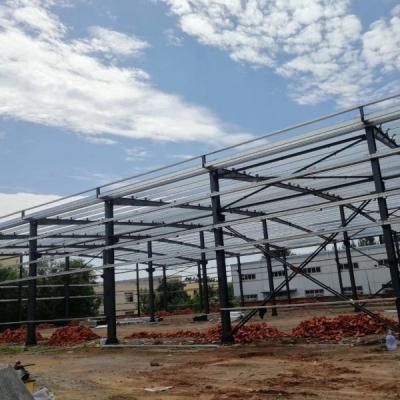 China Large Span Prefabricated Steel Structure Workshop For Industry / Factory for sale