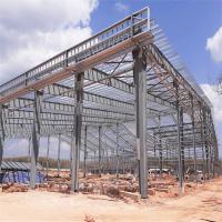 China 3D3S Drawing Steel Structure Workshop With Plastic Steel Windows And Sandwich Panel Roof And Wall Sheet for sale