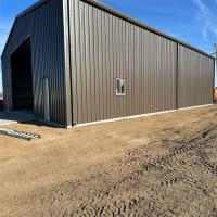 China Durable Metal Building Workshop With Z Section Steel Purlin And Plastic Steel Window for sale