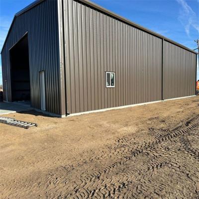 China Durable Metal Building Workshop With Z Section Steel Purlin And Plastic Steel Window for sale