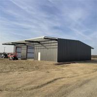 China Color Steel Sheet Roof And Wall Steel Structure Workshop With Punching Service for sale