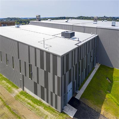 China Prefabricated Light Steel Frame Workshop Steel Corn Processing Plant for sale