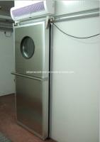 China Stainless Steel Cold Room Sliding Door with Round Window and Gas R404A Refrigeration for sale