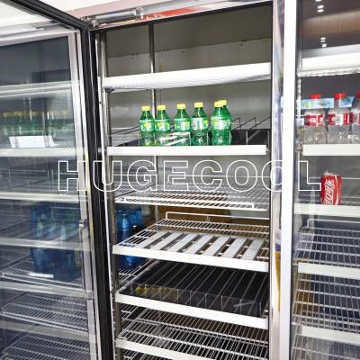 China 10 Glass Door Walk in Cooler for Supermarket Beverage Juice and Beer Storage Solution for sale