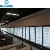 China 4 Door Display Walk in Cooler with Storage Area for Shop Scroll Compressor Technology for sale