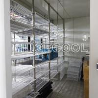 China 220V/380V/440V 10 Glass Door Walk in Cooler with 8 Display Doors and One Service Door for sale