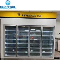 China 10 Glass Door Walk-in Cooler with -0.4F Temperature and Long-Lasting Cooling Capacity for sale