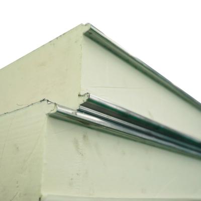 China Food Standard Return Door 1120mm Width 150mm PIR PUR Panel for Large Walk in Freezer -25c for sale