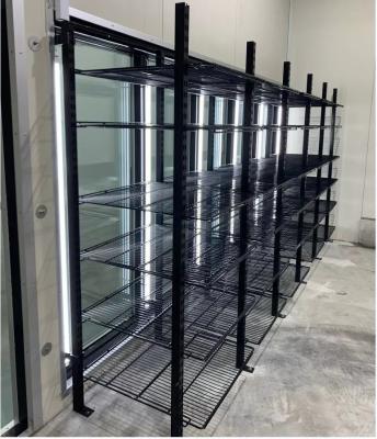 China 18 Door Commercial Walk in Cooler Room Insulation Glass Door and 32f Temperature for sale