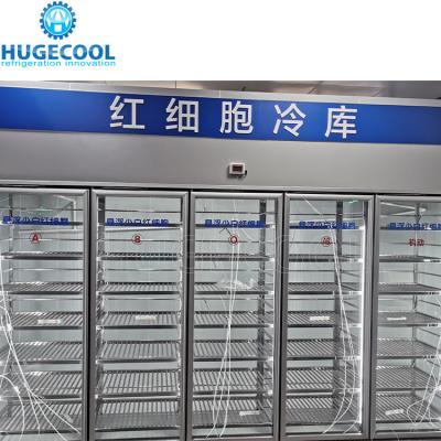 China Walk in Cooler Refrigeration Equipment Kitchen with Online Service Black Glass Door for sale