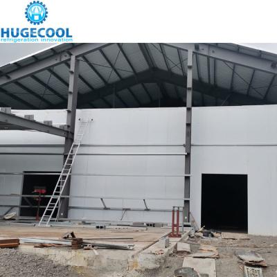 China Air Cooling Roll up Door and PU Foma Panel Cold Room for Warehouse Chiller Chamber for sale