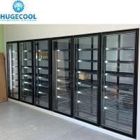 China Customization Supermarket Glass Door Display Walk in Cooler for Cold Beverages and Beer for sale