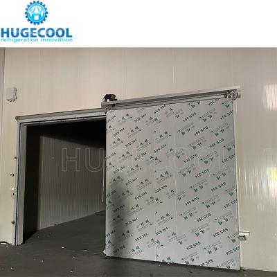 China 2*2.5m Walk in Cooler Manual Sliding Door with Ramp and Safety Device Escape Lock for sale