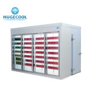 China 4 Door Convenience Store Fridge , Beverage Cooler Refrigerator For Supermarket for sale