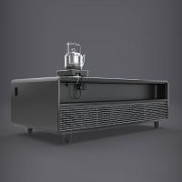 China Smart Coffee Table 2024 Newest 135L Refrigerator with Music Speakers and Auto-Defrost for sale