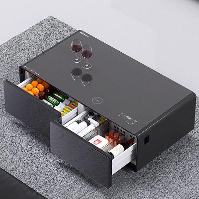 China Living Room Furniture Coffee Table with Speakers Fridge and Wireless Charging Function for sale