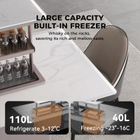 China Nordic Multifunction Lift Up Coffee Table with Refrigerator Freezer Dining Room Furniture for sale