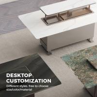 China Nordic Multifunction Lift Up Coffee Table with Refrigerator Freezer Dining Room Furniture for sale