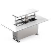 China Home Furniture Modern Aluminum alloy Dining Table with Refrigerator Lift up and Smart for sale
