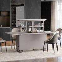 China Modern Luxury Home Living Room Furniture Metal Dining Table with Refrigerator Lift Up for sale