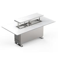China Modern Marble Top Console Stainless Steel Base Dining Table for Dining Room Furniture for sale