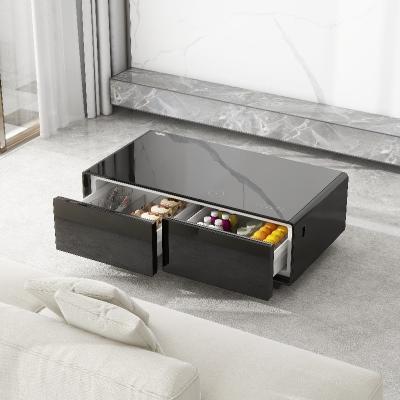 China 70L Capacity Metal Material Smart Coffee Table Refrigerator Cabinet for Home Living Room for sale
