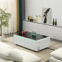 China Living Furniture Modern Coffee Table with Refrigerator Speaker and Wireless Charging for sale