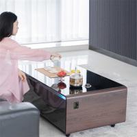 China Living Furniture Modern Coffee Table with Refrigerator Speaker and Wireless Charging for sale