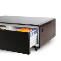 China Multi-functional Center Desk Modern Living Furniture with Fridge and Music Player for sale