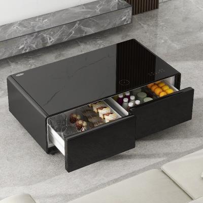 China Smart Furniture 135L Smart Coffee Table with Wireless Charging and Mini Refrigerator for sale