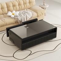 China Modern Living Room Furniture Smart Coffee Table with Wireless Charging and Fridge Drawer for sale