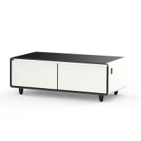 China 2024 Living Room Furniture Smart Coffee Table with Wireless Charging and Touch Screen for sale