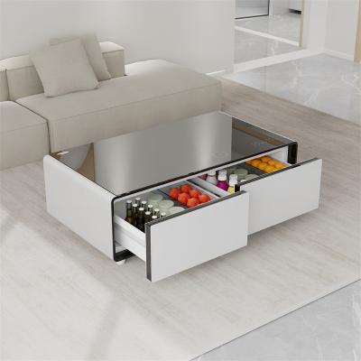 China Home Table Furniture with 135L Fridge Capacity and USB Ports Primst Smart Fridge Table for sale