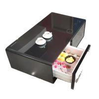 China Stainless Steel TB135 Smart Table with Cooling Drawer Wireless Charging and LED Light for sale