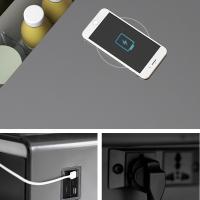 China Smart Furniture Primst Wine Cabinet Center Table with 135L Storage Capacity for sale