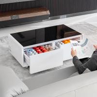 China Wireless Charging and Mini Fridge Smart Coffee Table for Modern Home Living Room Furniture for sale