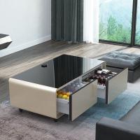China Transform Your Home with Smart Coffee Table 2 Refrigerated Drawers Wireless Charging for sale