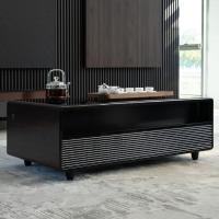 China Smart Furniture Modern Living Room Coffee Table with Wireless Charging and Music Player for sale