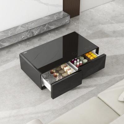 China Wireless Charging Tempered Glass Coffee Table for Home Furniture Grade 3 Energy Efficiency and 70L Freezer Capacity for sale
