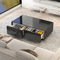 China Wireless Charging Tempered Glass Coffee Table for Home Furniture Grade 3 Energy Efficiency and 70L Freezer Capacity for sale